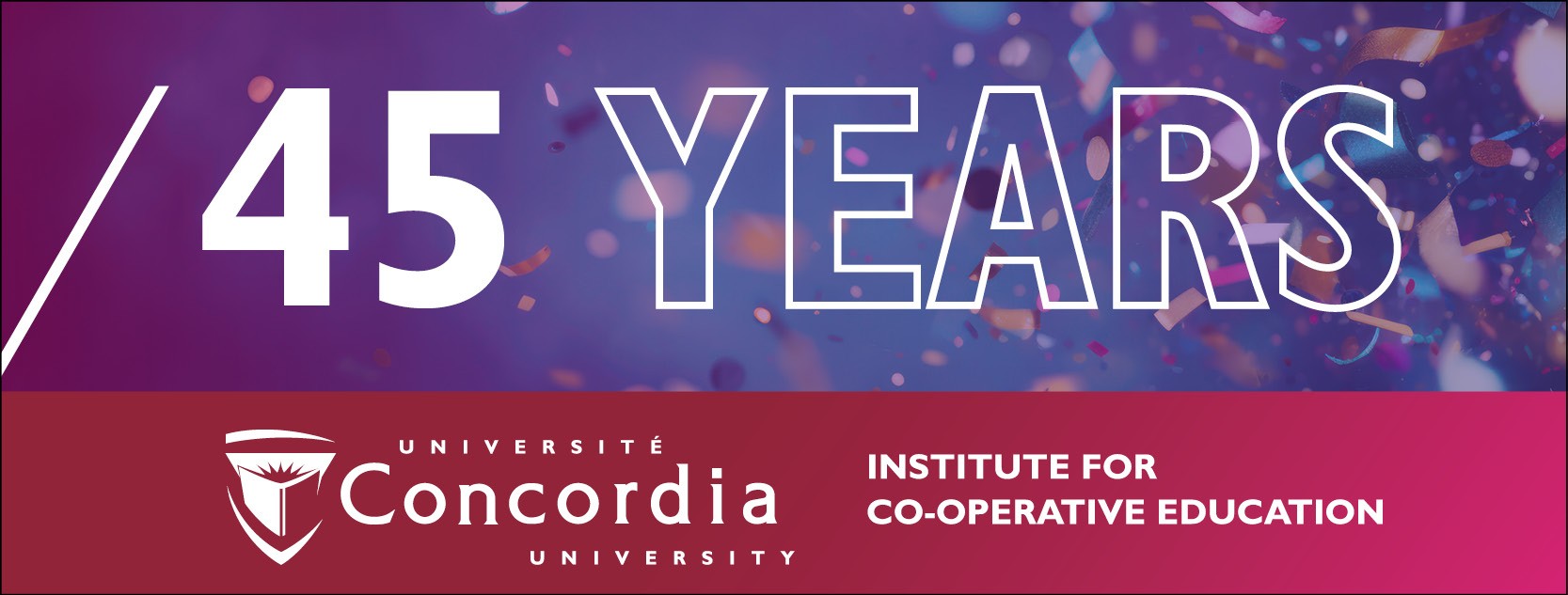 45 years of co-operative education at Concordia | Institute for Co ...