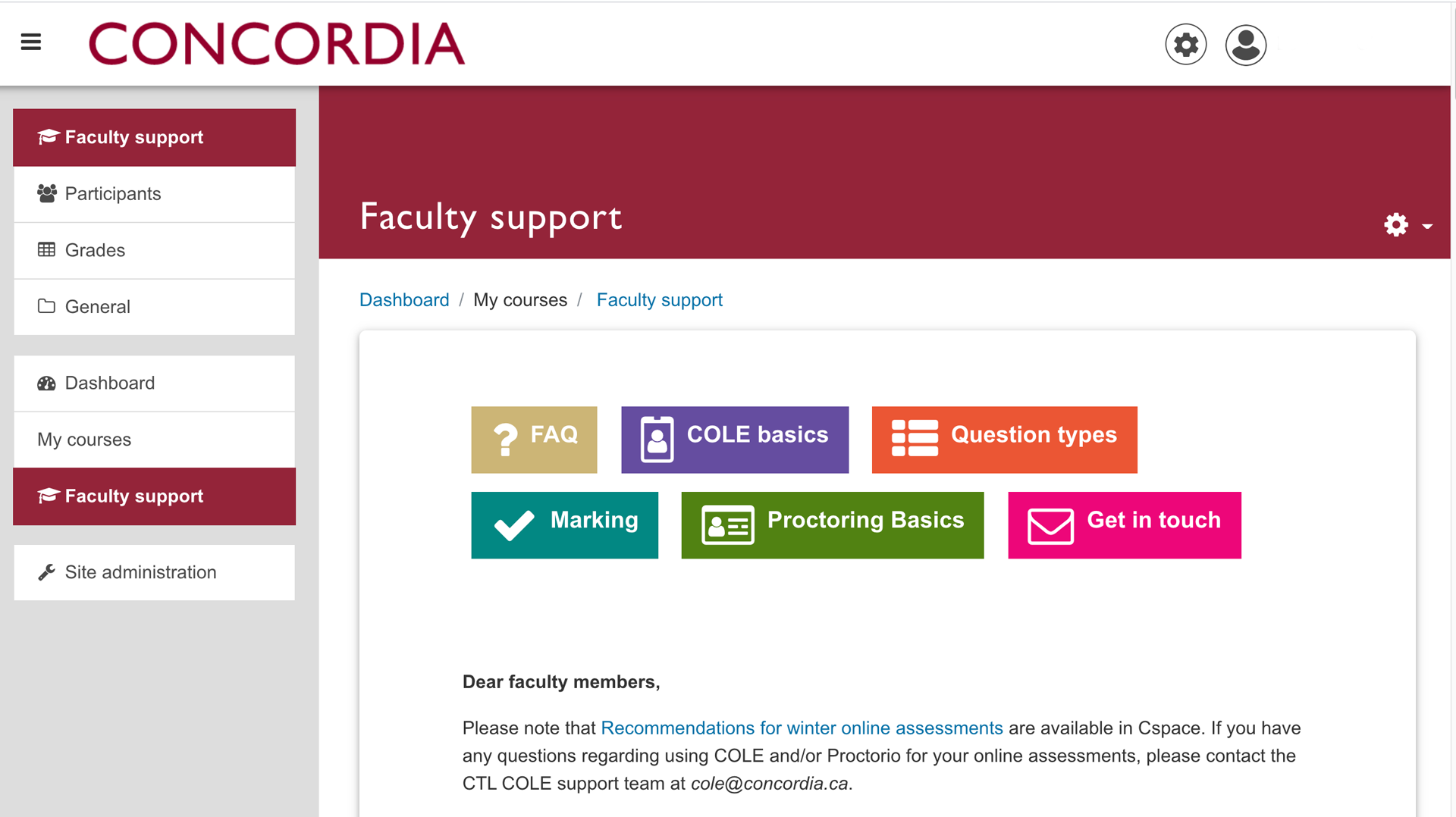 Online assessment platforms - Concordia University