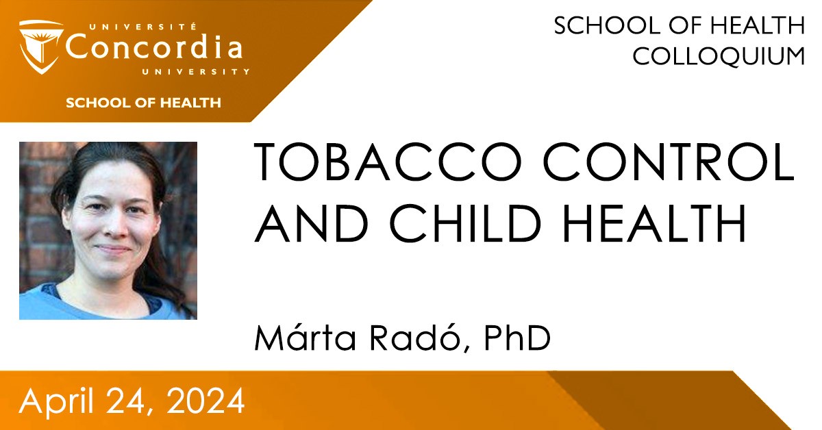 Tobacco Control and Child Health - Concordia University