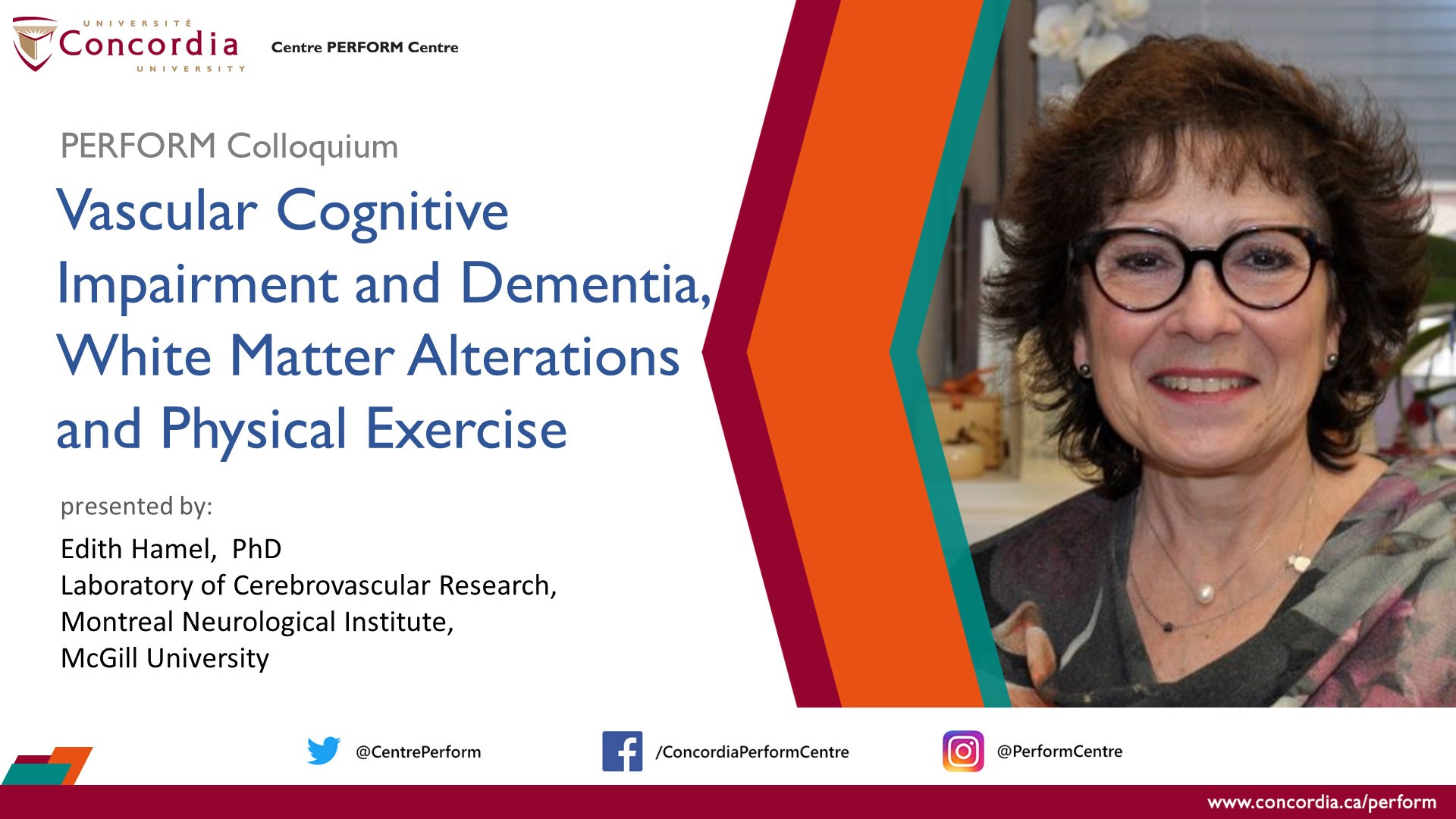 PERFORM Colloquium: Vascular Cognitive Impairment and Dementia, White ...