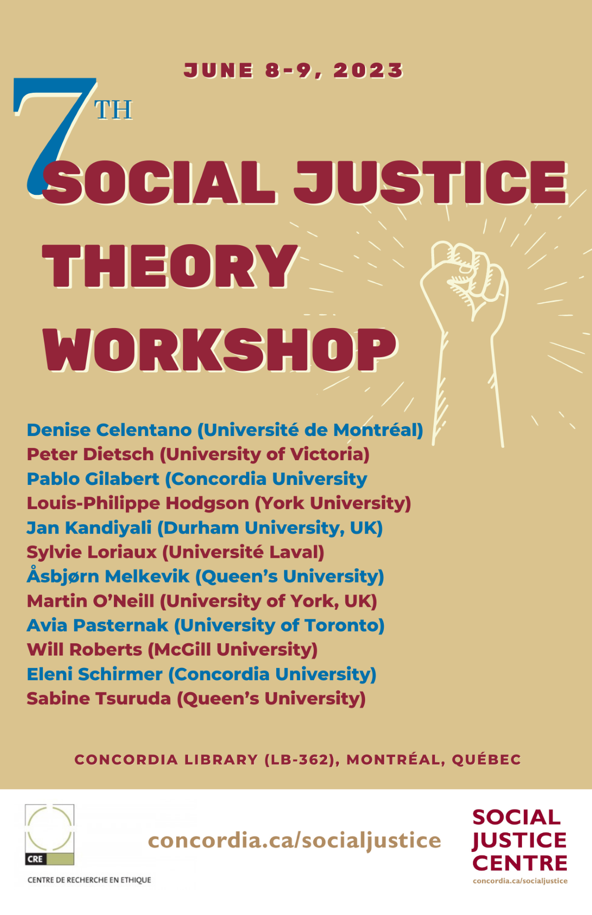 7th Social Justice Theory Workshop - Concordia University