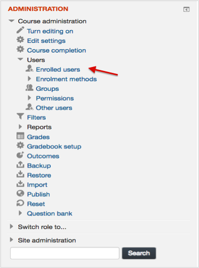 Moodle learning management system (LMS)