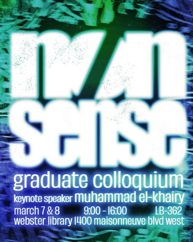 NON/SENSE - 2025 SAGE Graduate Student Colloquium | Events - Concordia ...