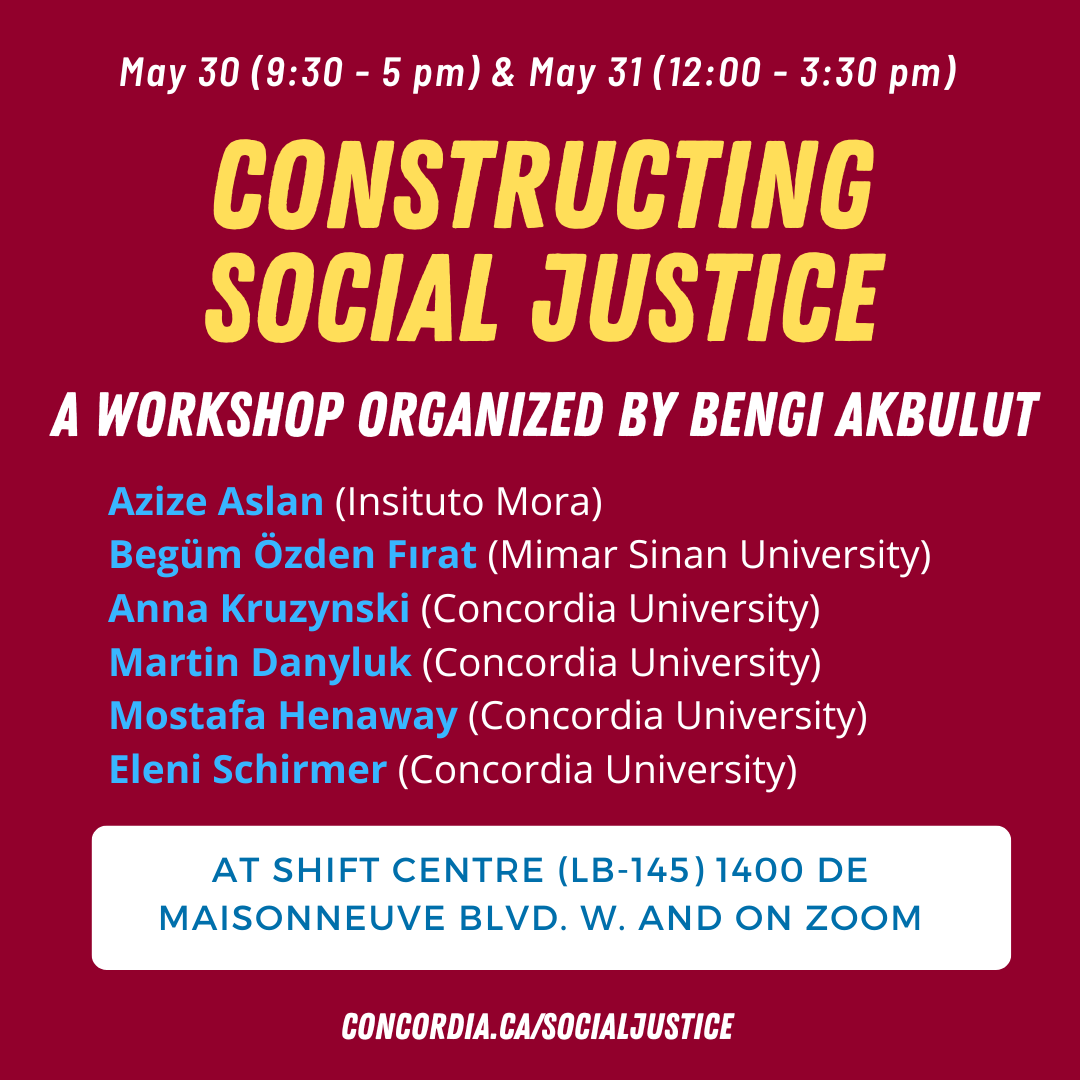 Constructing Social Justice | Events - Concordia University