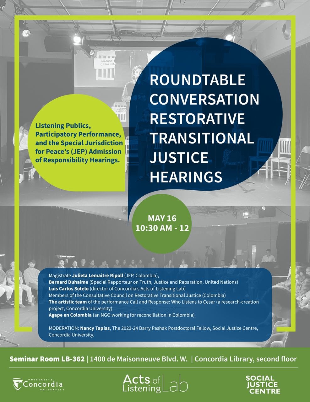Roundtable Conversation Restorative Transitional Justice Hearings ...
