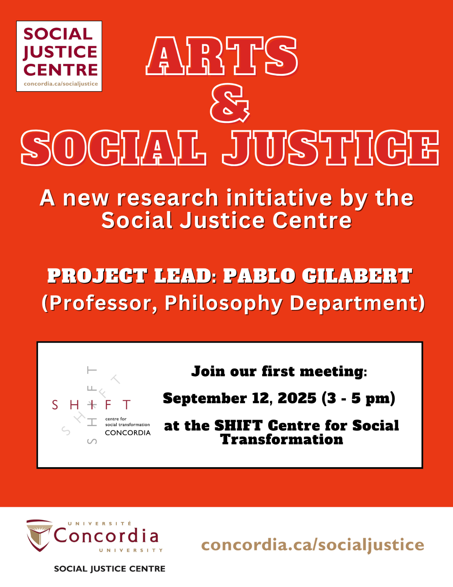 Arts and Social Justice | Events - Concordia University
