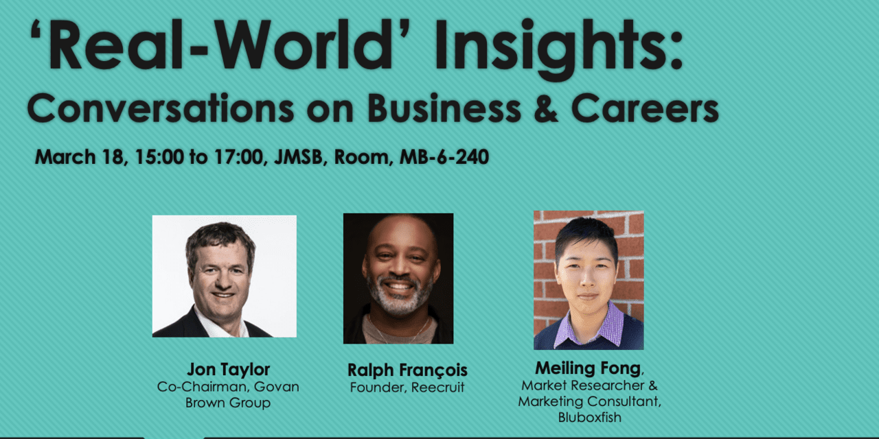 'Real-World’ Insights: Conversations on Business & Careers | Events ...
