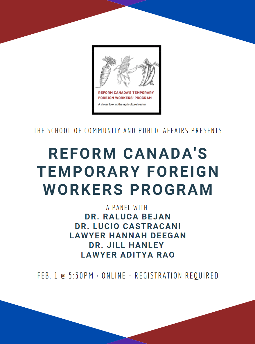 Reform Canada's Temporary Foreign Workers program - Concordia University