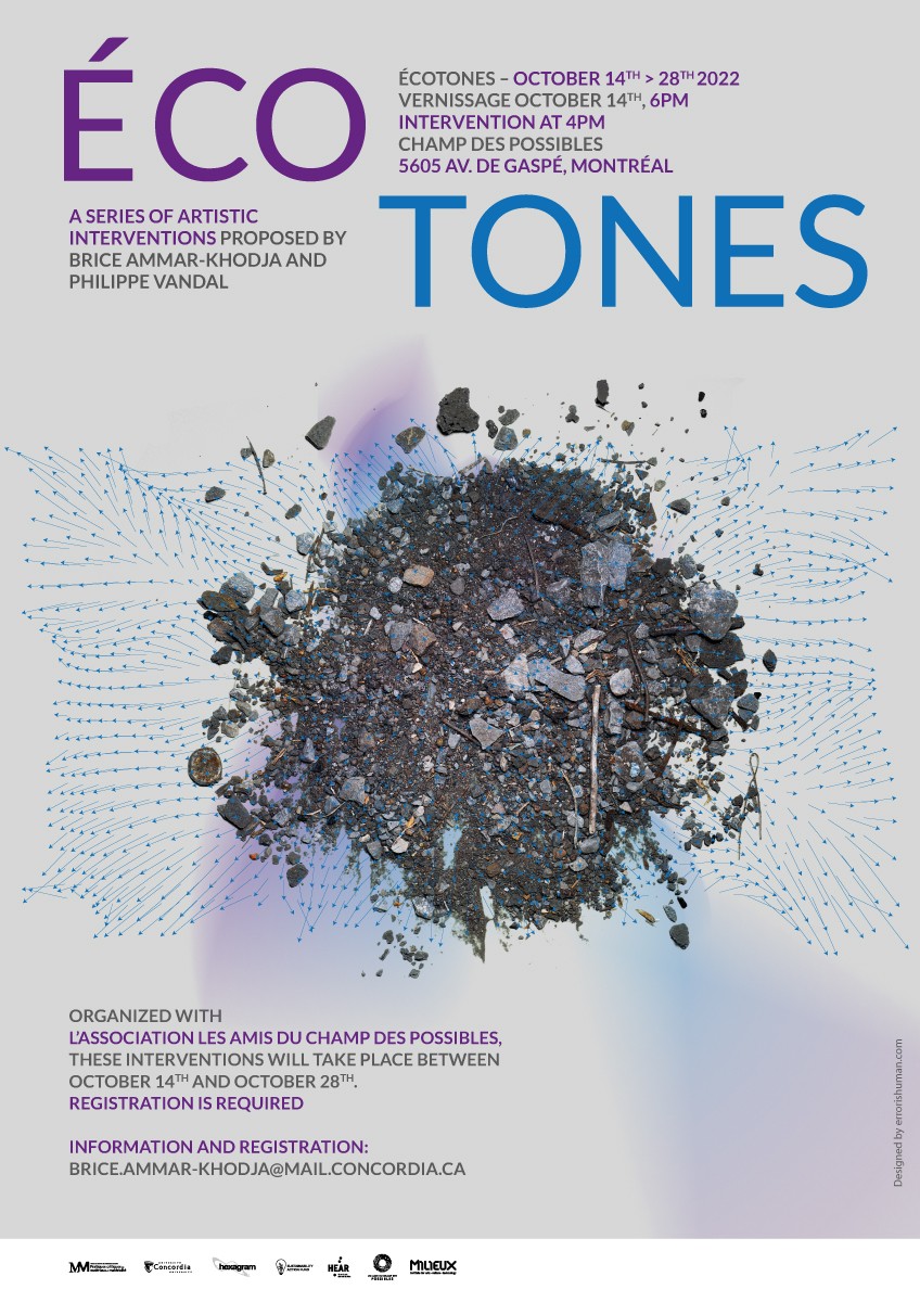 Écotones: a series of artistic interventions at the Champ des Possibles ...