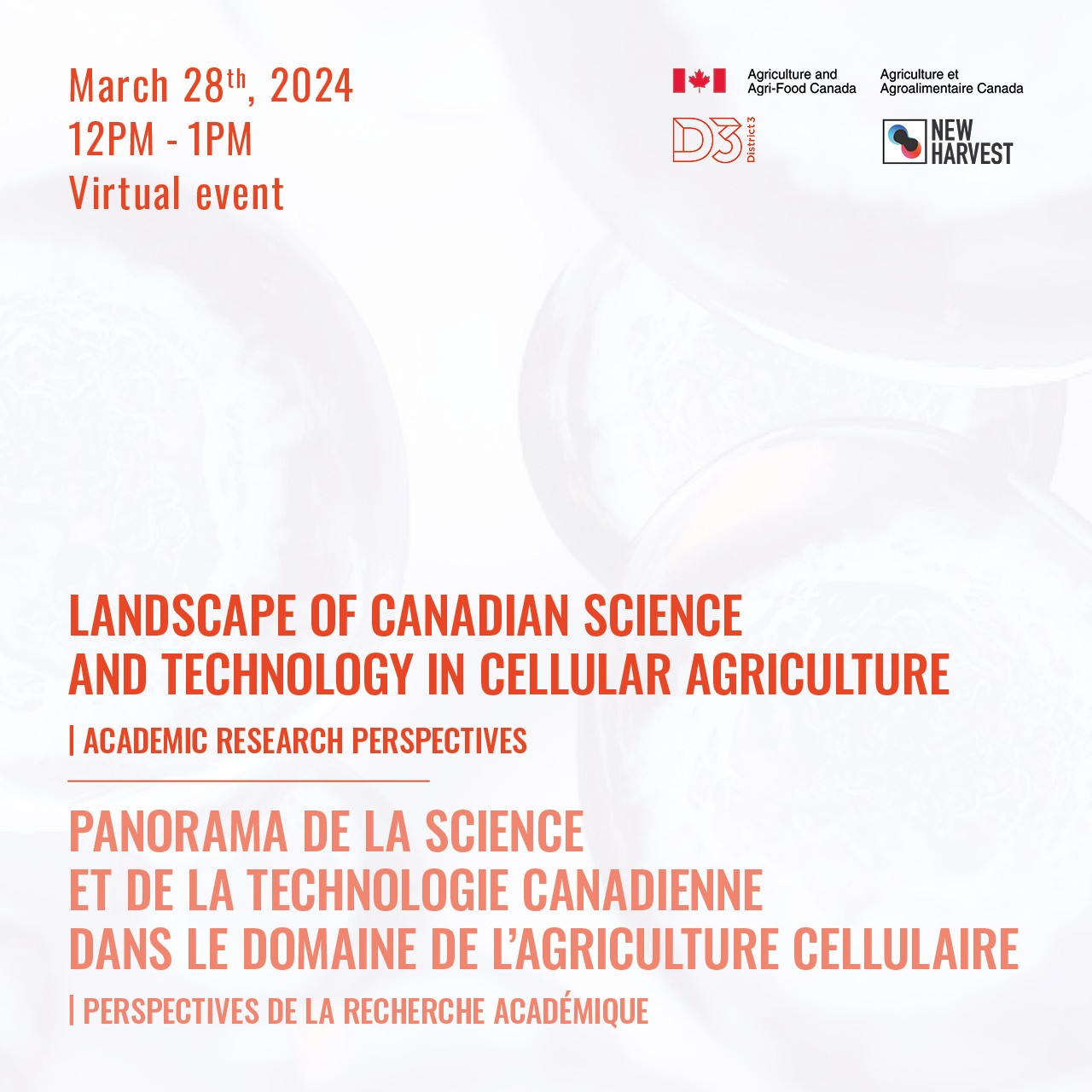 Landscape of Canadian Science and Technology in Cellular Agriculture ...