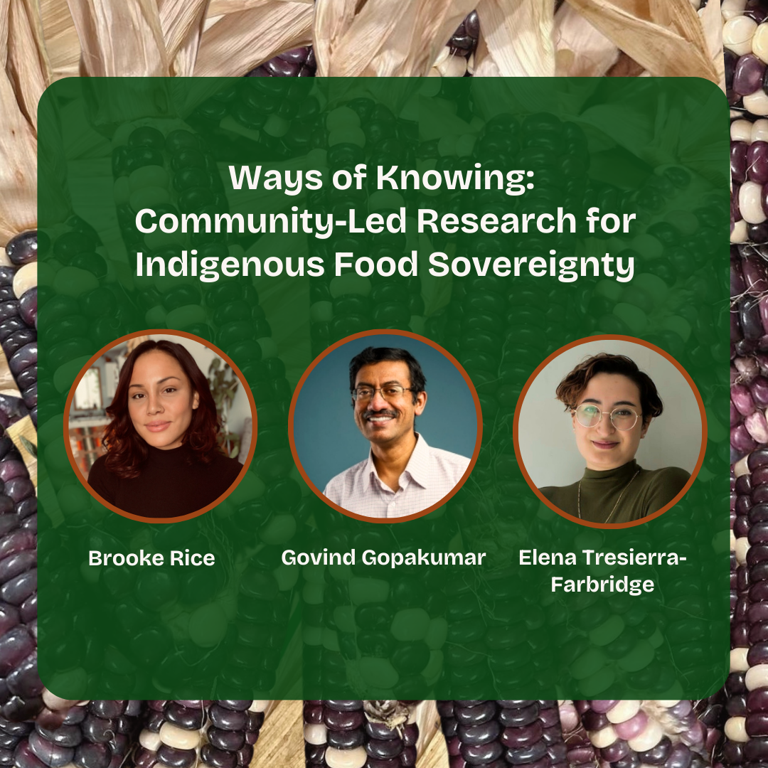 Ways of knowing: Community-led research for Indigenous food sovereignty ...