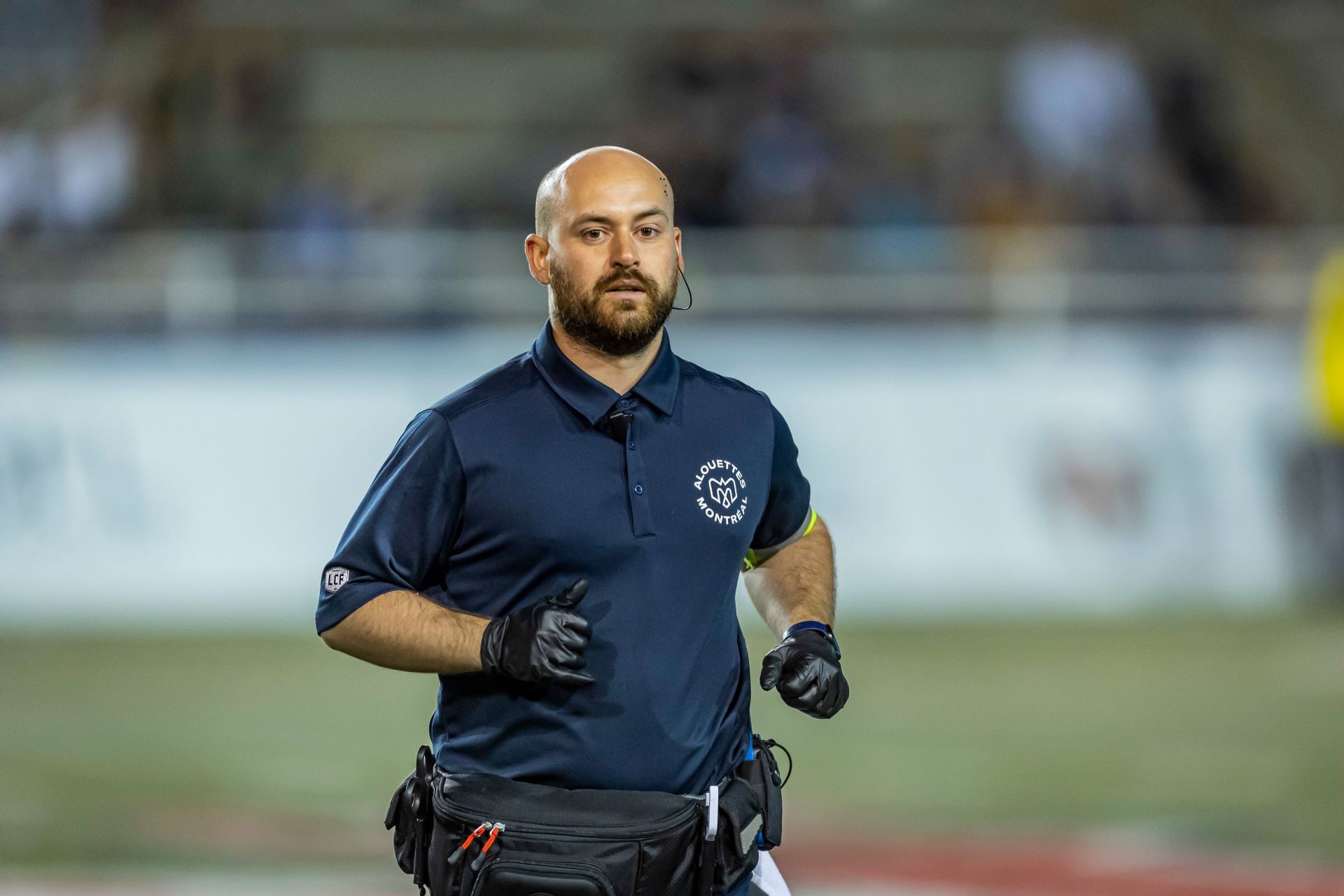Concordia PhD student Tristan Castonguay helps the Montreal Alouettes ...