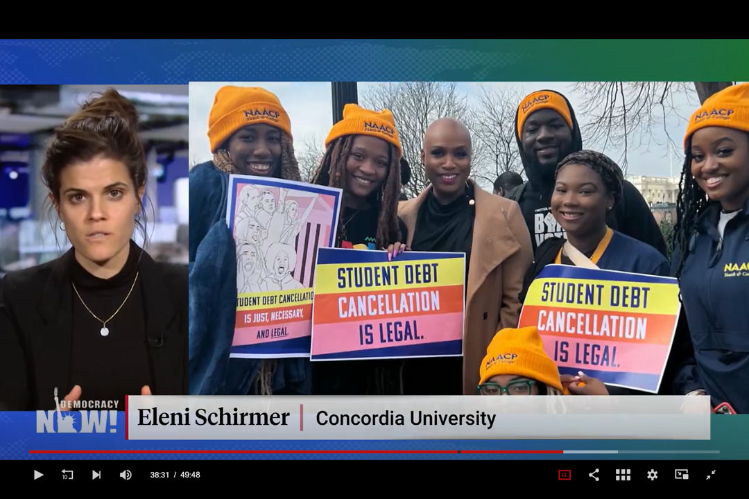 Postdoc Researcher Eleni Schirmer on Democracy Now! | News - Concordia ...