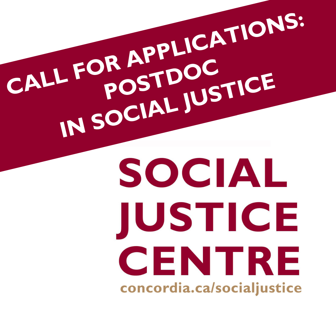 Call For Applications Postdoctoral Fellowship Social Justice Centre