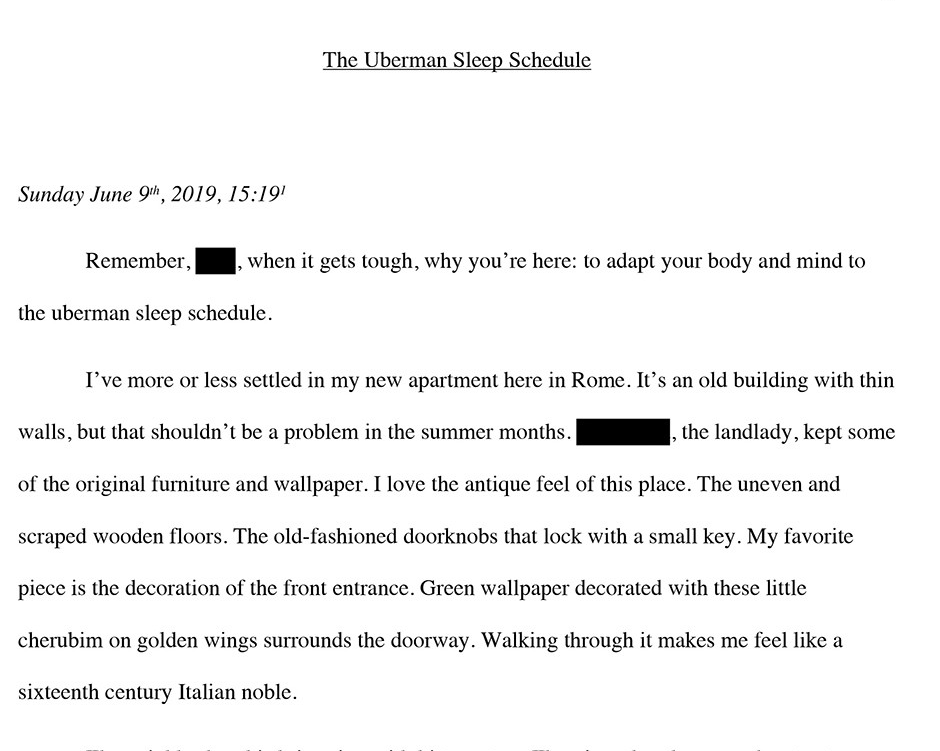 Fiction: The Uberman Sleep Schedule | News - Concordia University