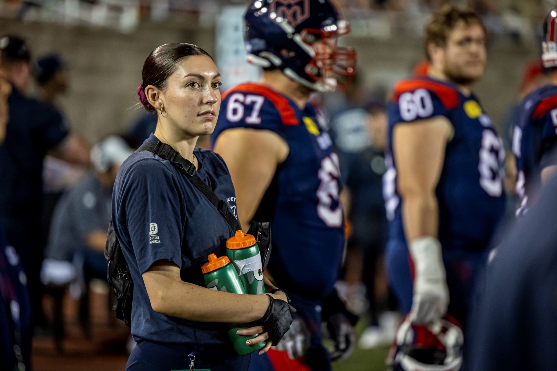 Concordia PhD student Tristan Castonguay helps the Montreal Alouettes ...