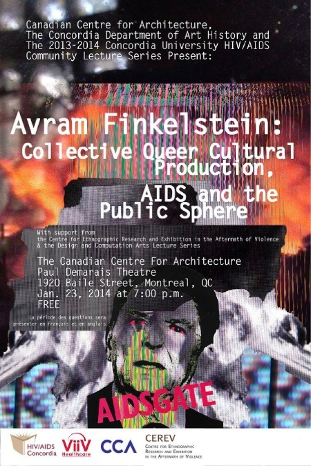 Lecture - Avram Finkelstein: Collective Queer Cultural Production, AIDS ...